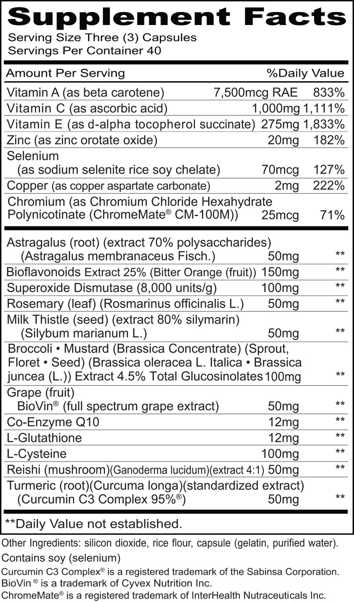 Suplemento Oxi Plus: Fórmula antioxidante de amplio espectro - Priority ...
