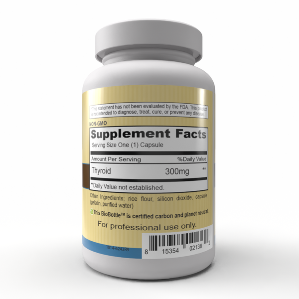 Thyroid 300mg- Glandular support from Grass fed cattle for the benefit of a healthy thyroid ...