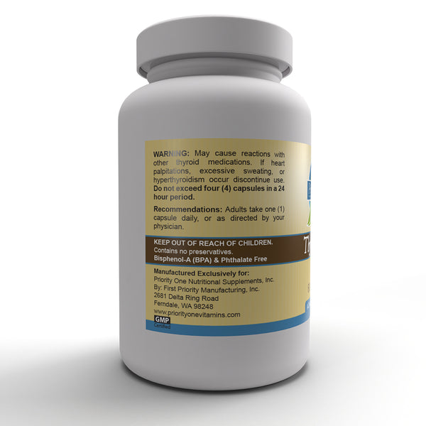 Thyroid -Glandular support for the benefit of a healthy thyroid.* - Priority One Nutritional ...